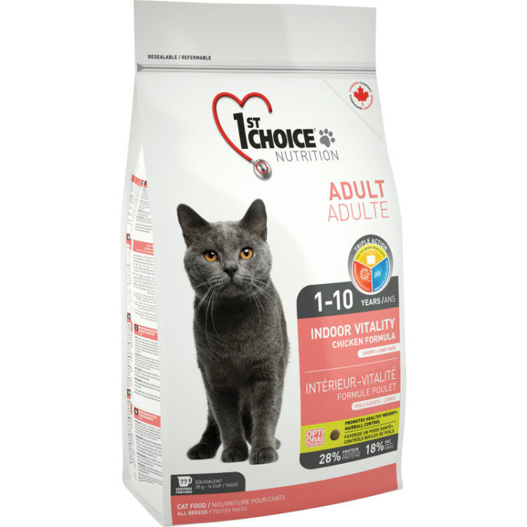 1St Choice Cat Adult Indoor Vitality, 10 Kg: 249,18 RON - PetMart PetShop