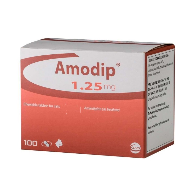 Amodip Cat 1.25MG, 100 tbl: 485,41 RON - PetMart PetShop