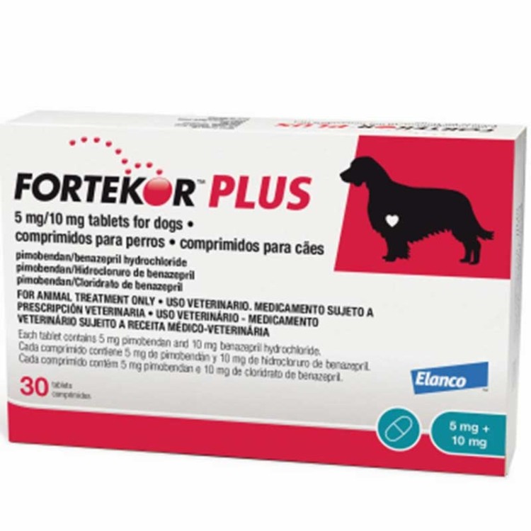 Fortekor Plus 5 / 10 mg, 30 tablete: 295,90 RON - PetMart PetShop