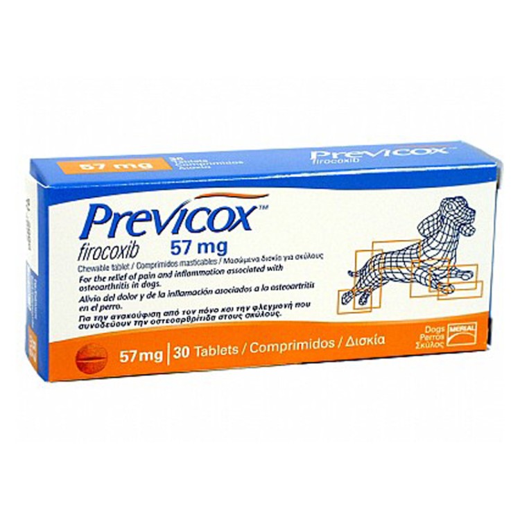 Previcox 57 mg 30 tablete: 186,99 RON - PetMart PetShop