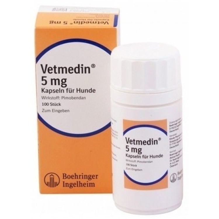 Vetmedin 5 mg, 100 capsule: 292,43 RON - PetMart PetShop
