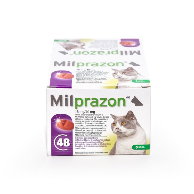 Milprazon Cat 16 / 40 mg (2 - 8 kg), 48 tablete: 972,78 RON - PetMart PetShop